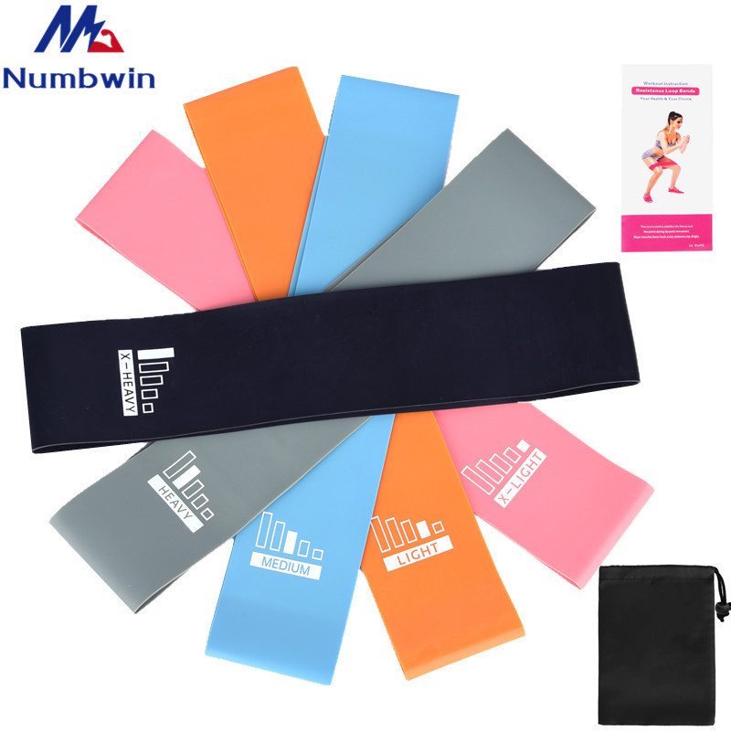 Wholesale Latex Yoga Elastic Belt Seven-Piece Strength Grid Standard ...