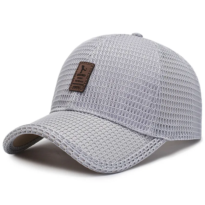 Wholesale Men Summer Mesh Simple Baseball Cap