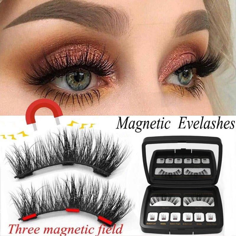 Wholesale 3 Magnetic Eyelashes With Mirror Magnet Magnetic Suction ...